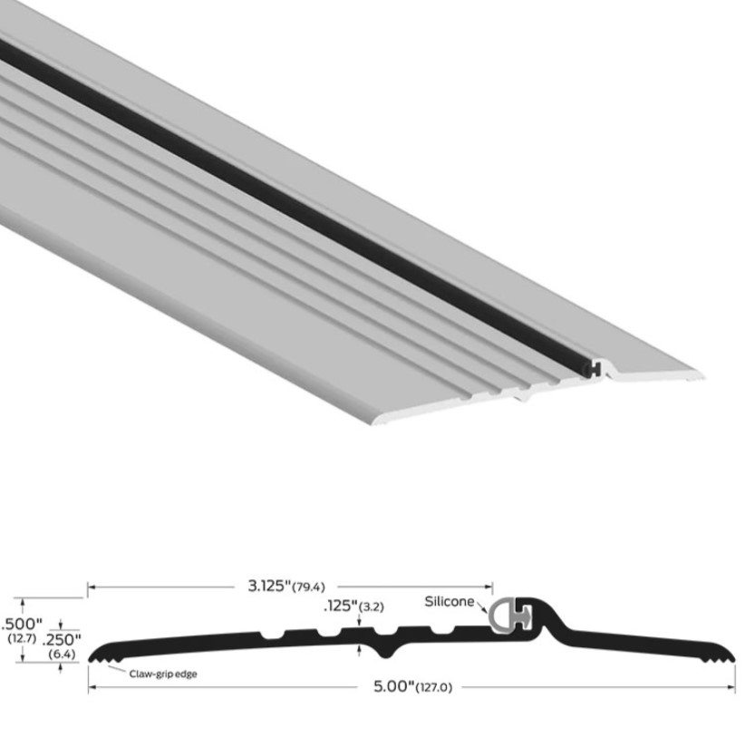 65A ZERO THRESHOLD CLEAR ALUMINUM | Door Controls USA