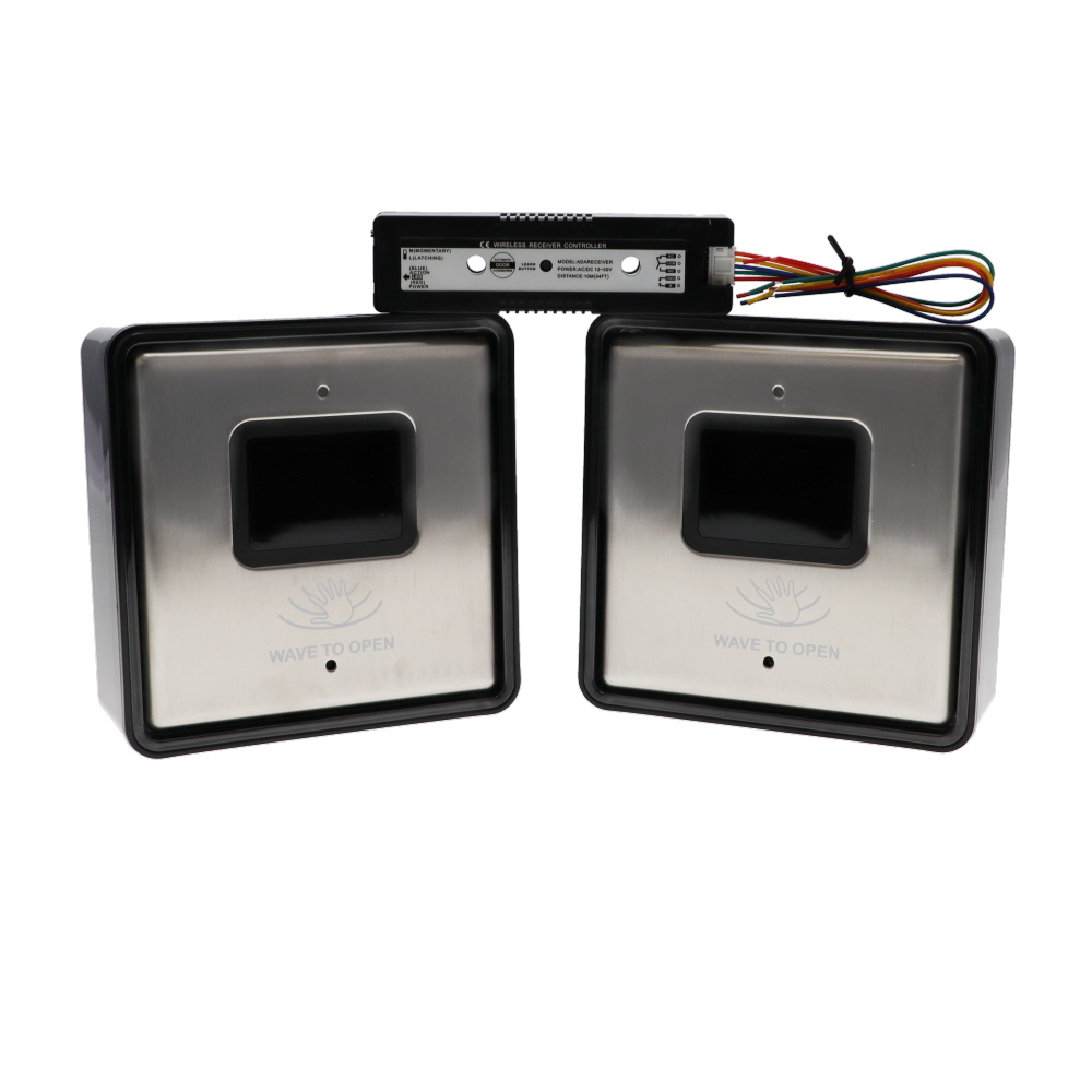 Door Controls USA | SS WIRELESS, TOUCHLESS 5in SWITCH KIT