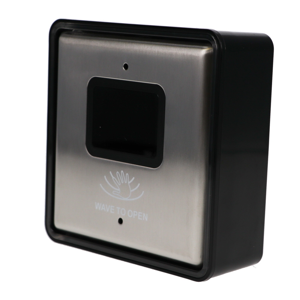 Door Controls USA | HARDWIRED INFRARED SS TOUCHLESS WAVE SWITCH W/BOX