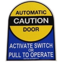 Door Controls USA | DECAL CAUTION PULL TO OPERATE