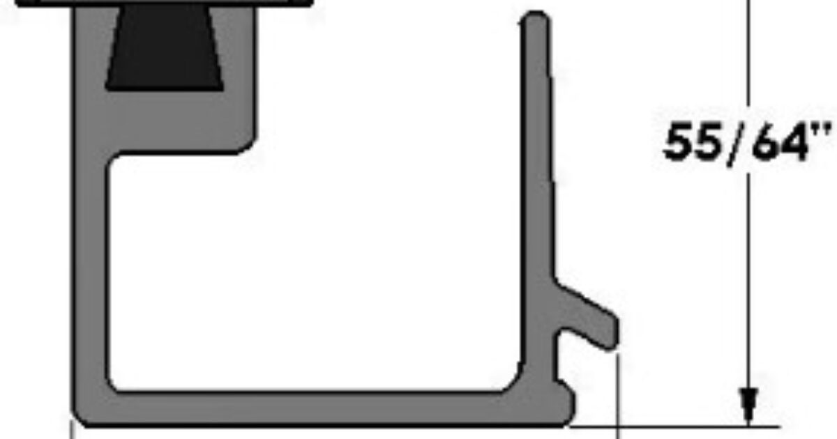 5-11-4040 RECORD/KM 1/4in SQUARE GLASS STOP WITH… | Door Controls USA