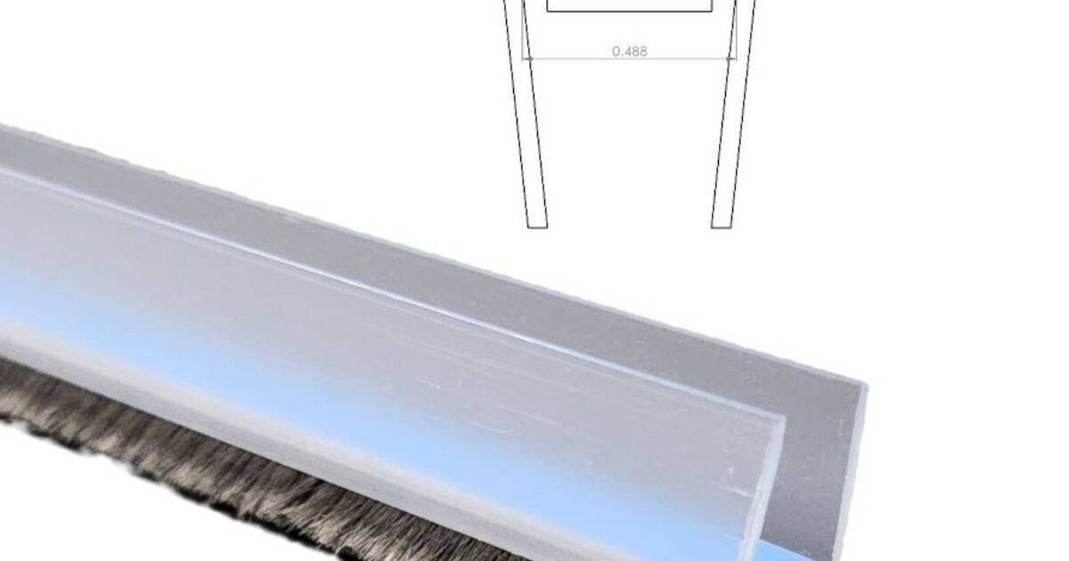 412199 STANLEY VINYL/PILE-SX PANEL 2000AG 96in | Door Controls USA