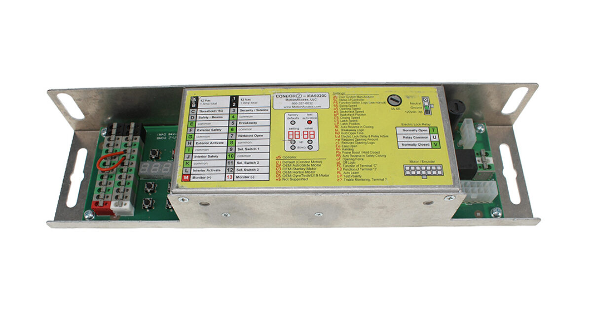 RMA50200 MOTION ACC SLIDE CONTROL,RBLT, CONDOR 2 | Door Controls USA