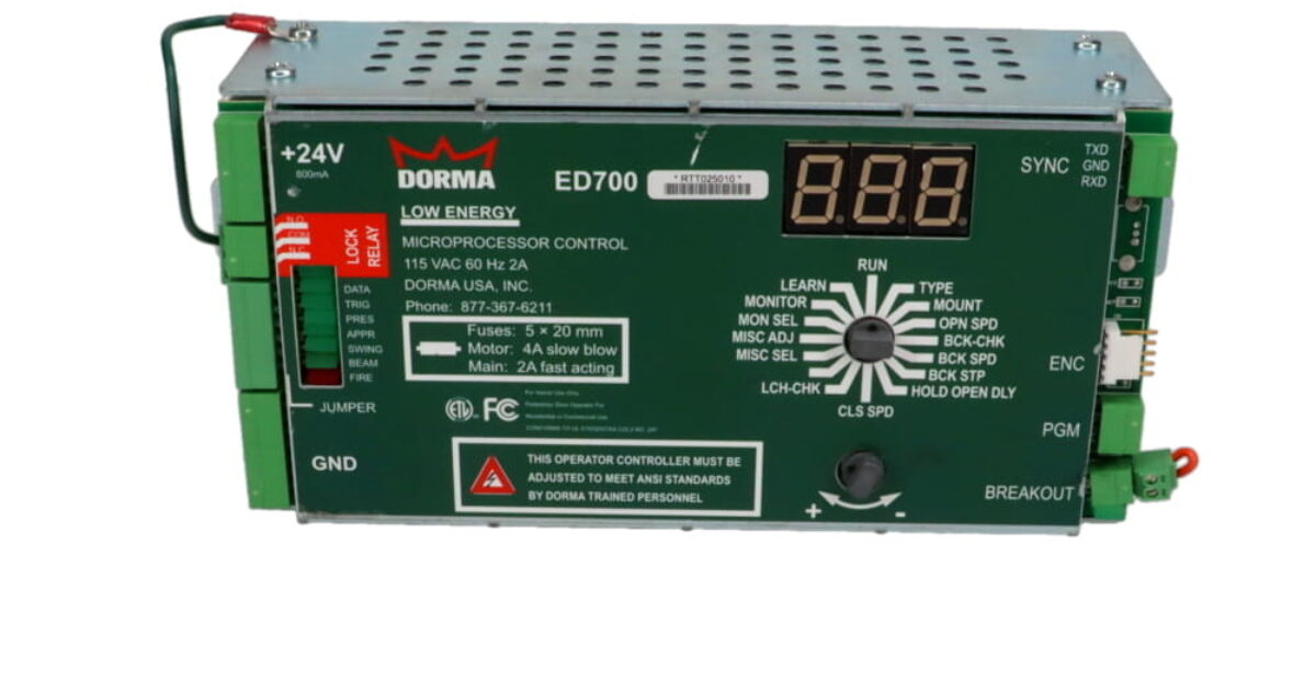 RDS3105-020G DORMA ED700 CONTROL, NEW STYLE, GREEN | Door Controls USA